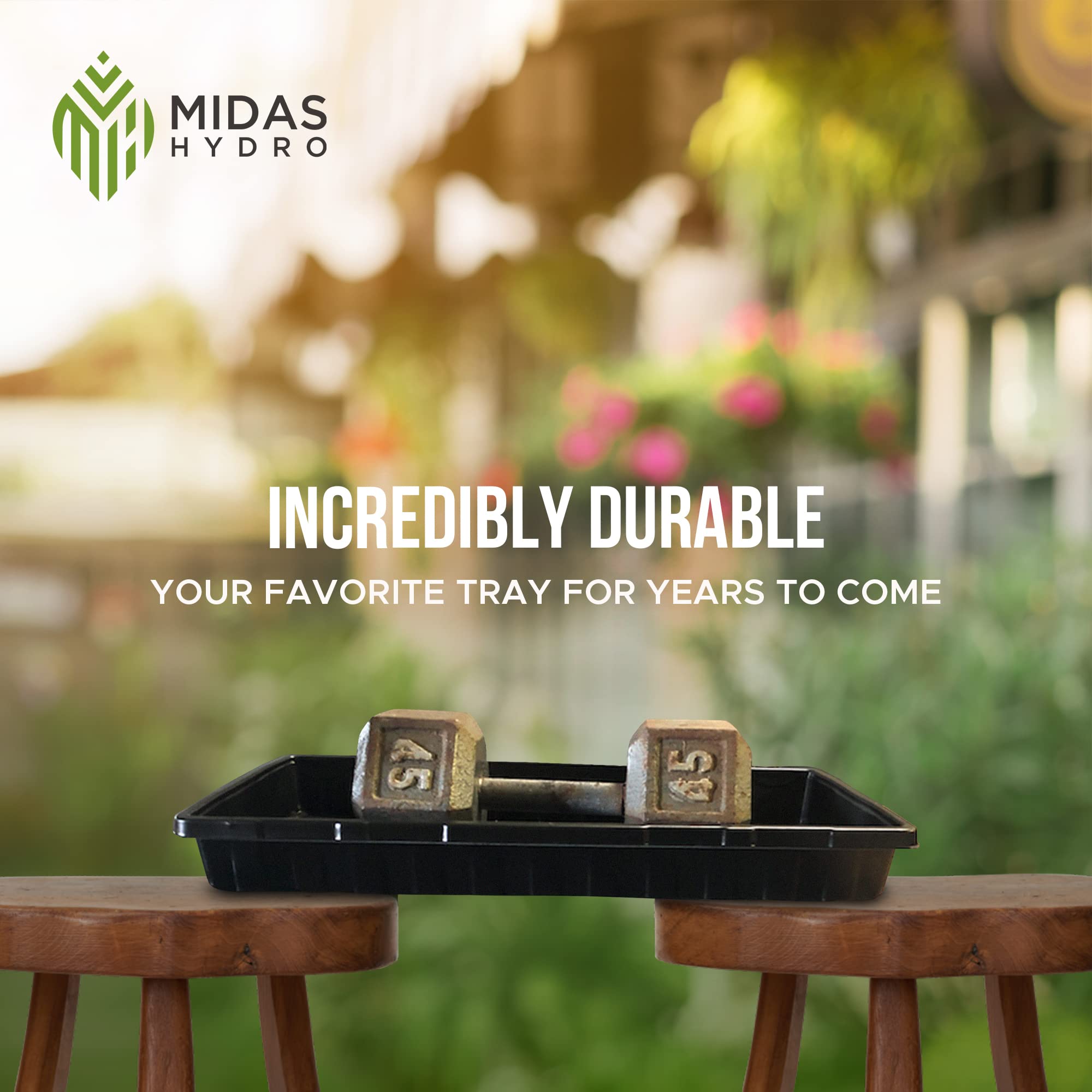 MIDASHYDRO PRODUCTS Seed Starter Trays 10 Pack - 1020 Cloning Trays for Germination and Propagation - Plastic Plant Trays for Propagation - Microgreens Growing Trays Seedling Starter Trays No Holes