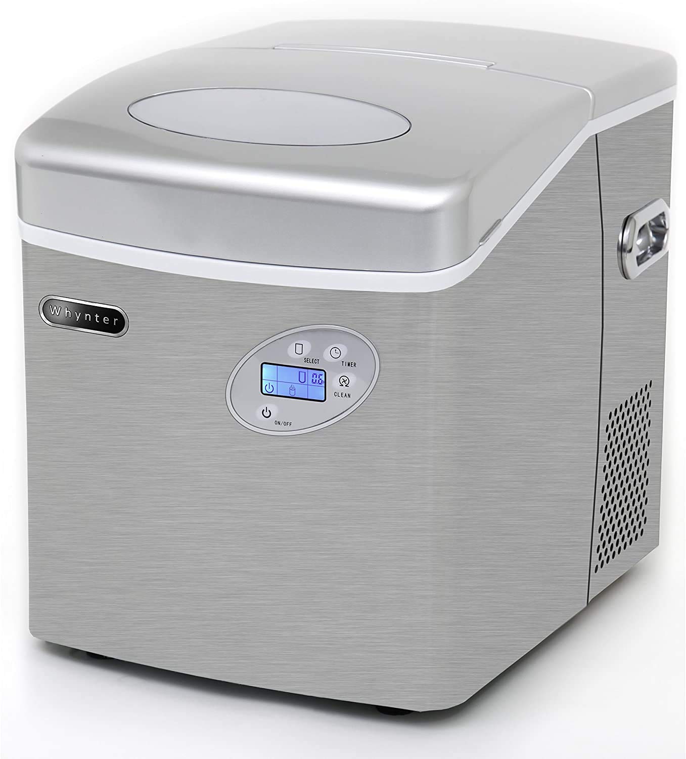 Whynter IMC-491DC Portable 49lb Capacity Stainless Steel with Water Connection Ice Makers + iSpring ICEK Ultra Safe Fridge Water Line Connection and Ice Maker Installation Kit