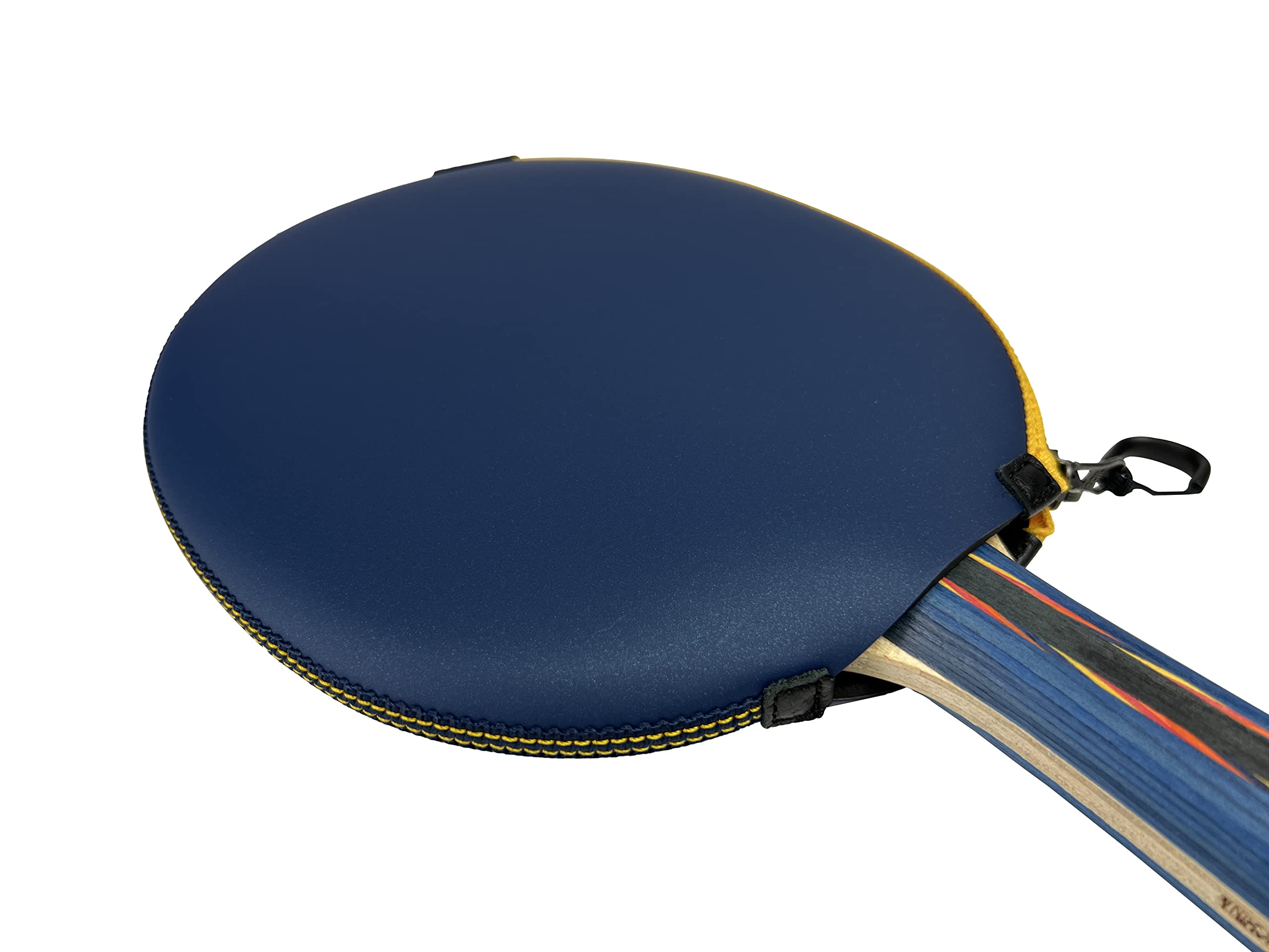 OneJoy Table Tennis Racket Cover, Ping Pong Paddle Cover, Table Tennis Bag Cover Sleeve for Single Ping Pong Racket Case with Zipper [ Navy] 7.3 inch x 6.3 inch (18.5cm x 16cm)