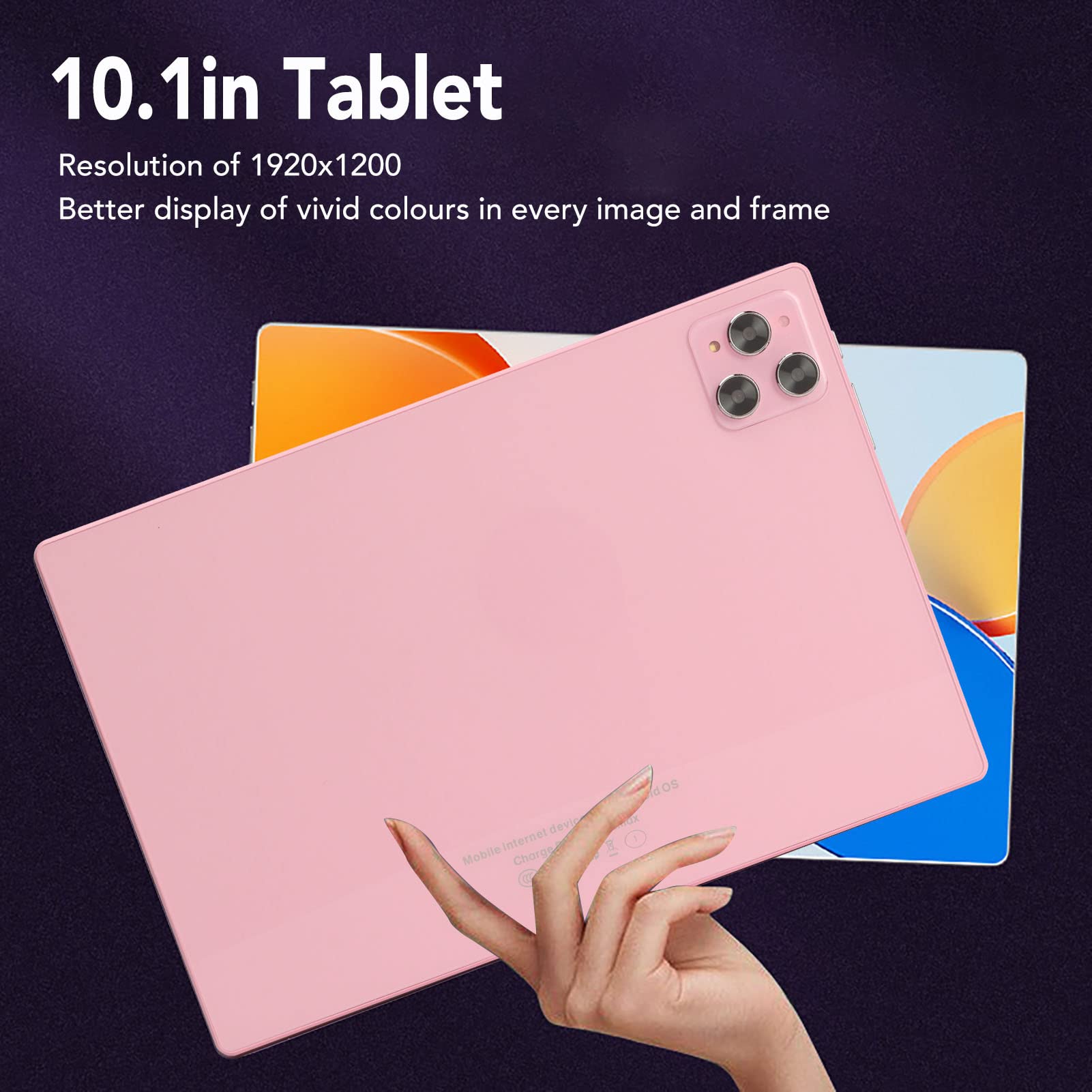 TOPINCN Gaming Tablet, 4G LTE Octa Core CPU Office Tablet 10.1 Inch Dual Camera 8GB RAM 128GB ROM for Study (US Plug)