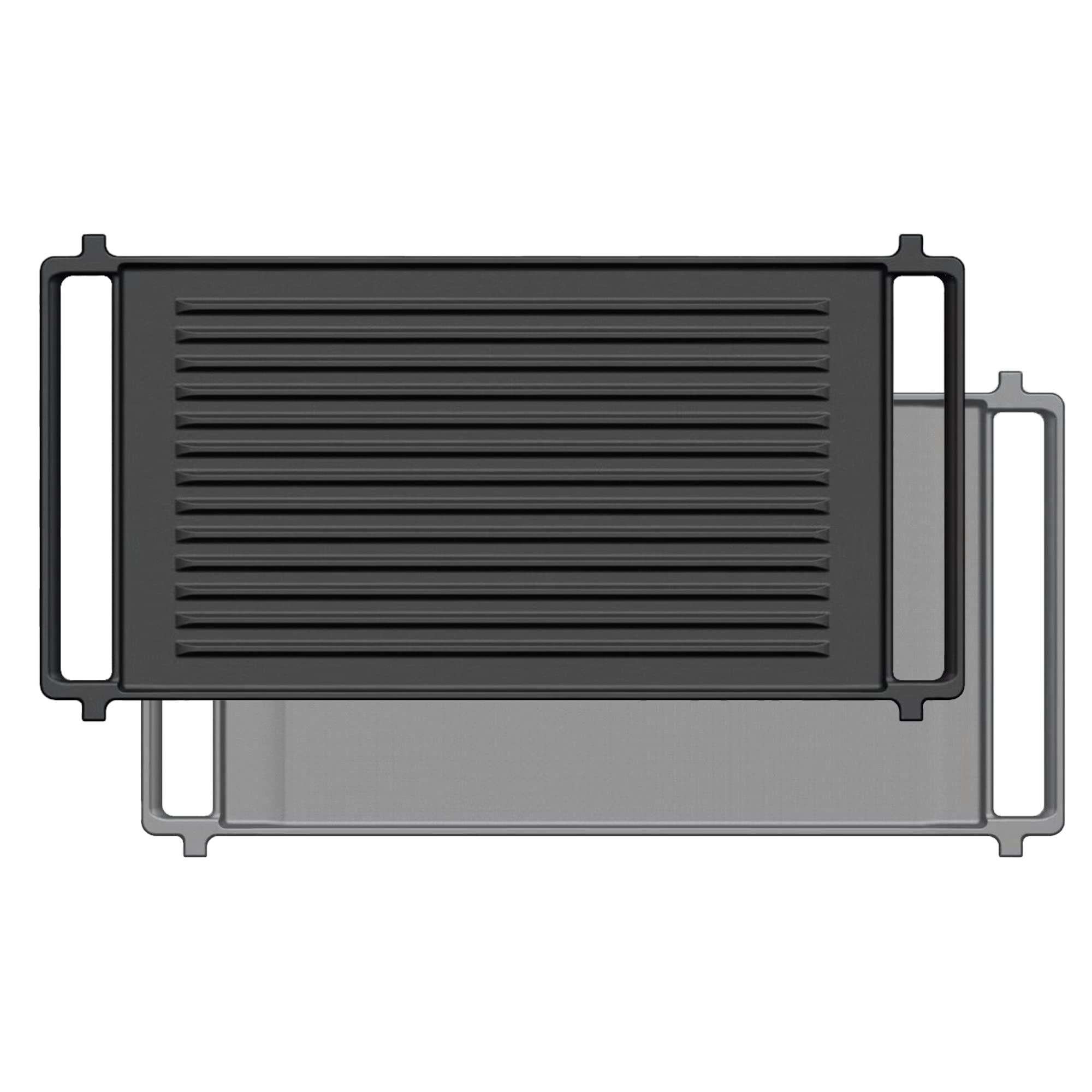 Upgraded WB31X24998 WB31X24738 Griddle Replacement Parts for ge Stove, Heavy Duty Cast Iron Reversible Griddle/Grill Combo Compatible With ge Stove Griddle(Not Universal),One tray-1 Year Warranty