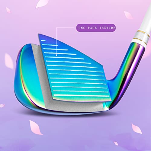 Women's Complete Golf Set - Right Handed Clubs Driver, Fairway Wood, Hybrid, Irons, Putter, Golf Stand Bag