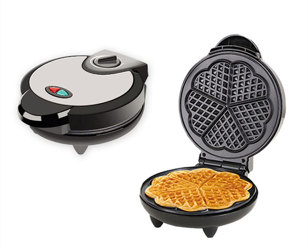 Waffle Maker 9“ Non-Stick Waffler Iron Stuffler Stuffed Wafflera 1200W Adjustable Browning Control, Electric Baker Makes Thick, Fluffy Waffles, Kitchen Essential for Breakfast