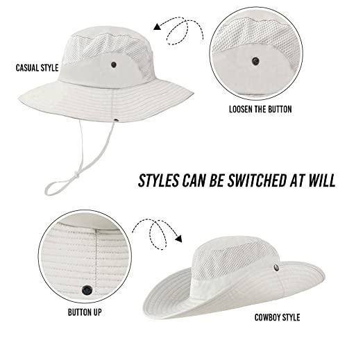 Sun Hats for Women Beach Hat Ponytail Hat Womens Sun Hat with UV Protection Wide Brim