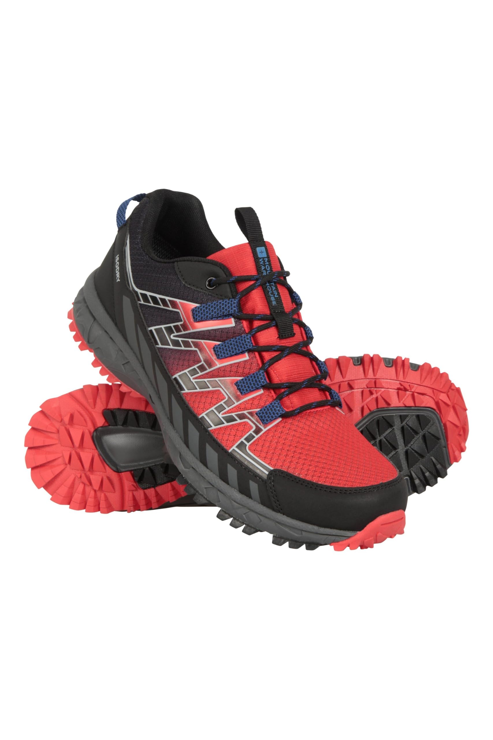 Mountain Warehouse Enhance Mens Waterproof Trail Runner Sneakers Petrol Blue 13 M US Men