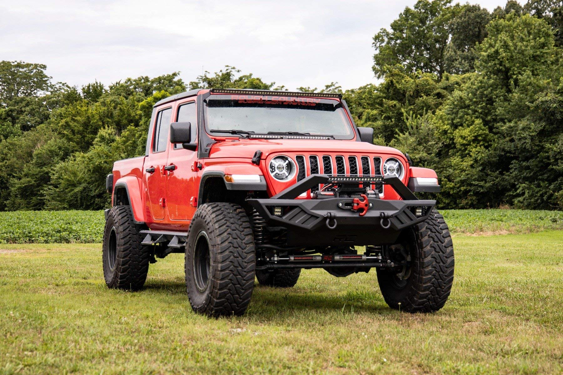 Rough Country Full Width Off-Road Front Bumper for 07-24 Jeep JK,JL,JT - 10645A