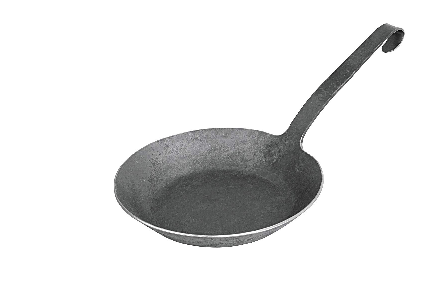 Turk 65520 Frying Pan with Flat Hook Handle, 20 cm, Iron, Black