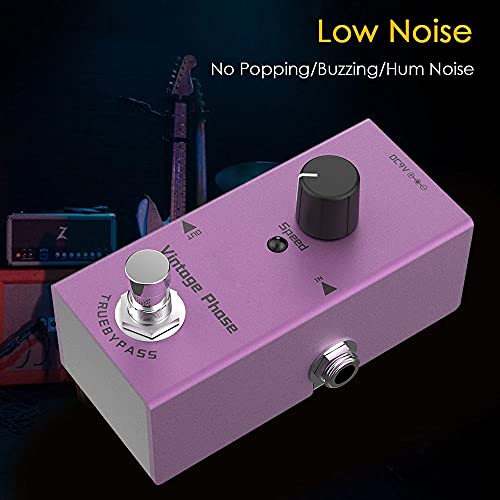 WYFDP NEP-06 Vintage Phase Guitar Effect Pedal Mini Single Pedal for Electric Guitars Simple One-Knob Operation