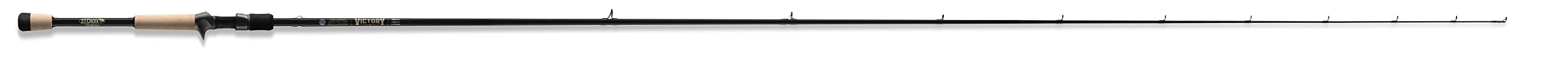 St. Croix Rods Victory Casting Rod, 7'1"(VTC71MHF), Carbon Clear