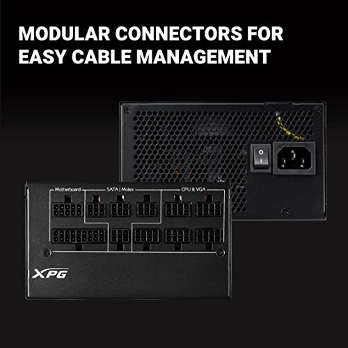 XPG Cybercore Modular PSU: 80 Plus Platinum - ATX - Fully Modular Power Supply - 10 Year Warranty - 1000 Watt