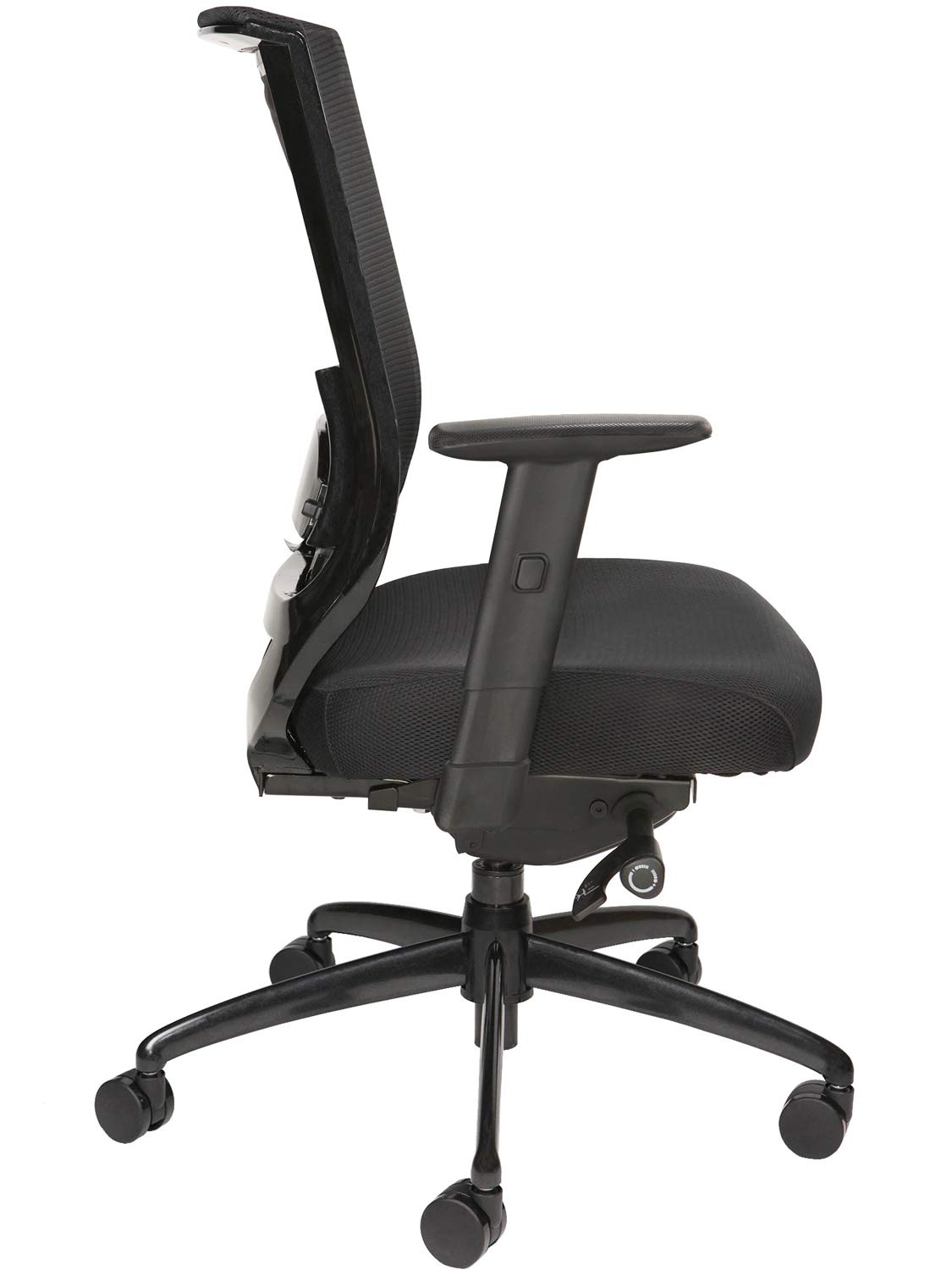 Oak Hollow Furniture Reina Series Office Chair Ergonomic Executive Computer Chair with Breathable Fabric Seat Cushion and Mesh Back, Adjustable and Comfortable, Lumbar Support, Swivel and Tilt