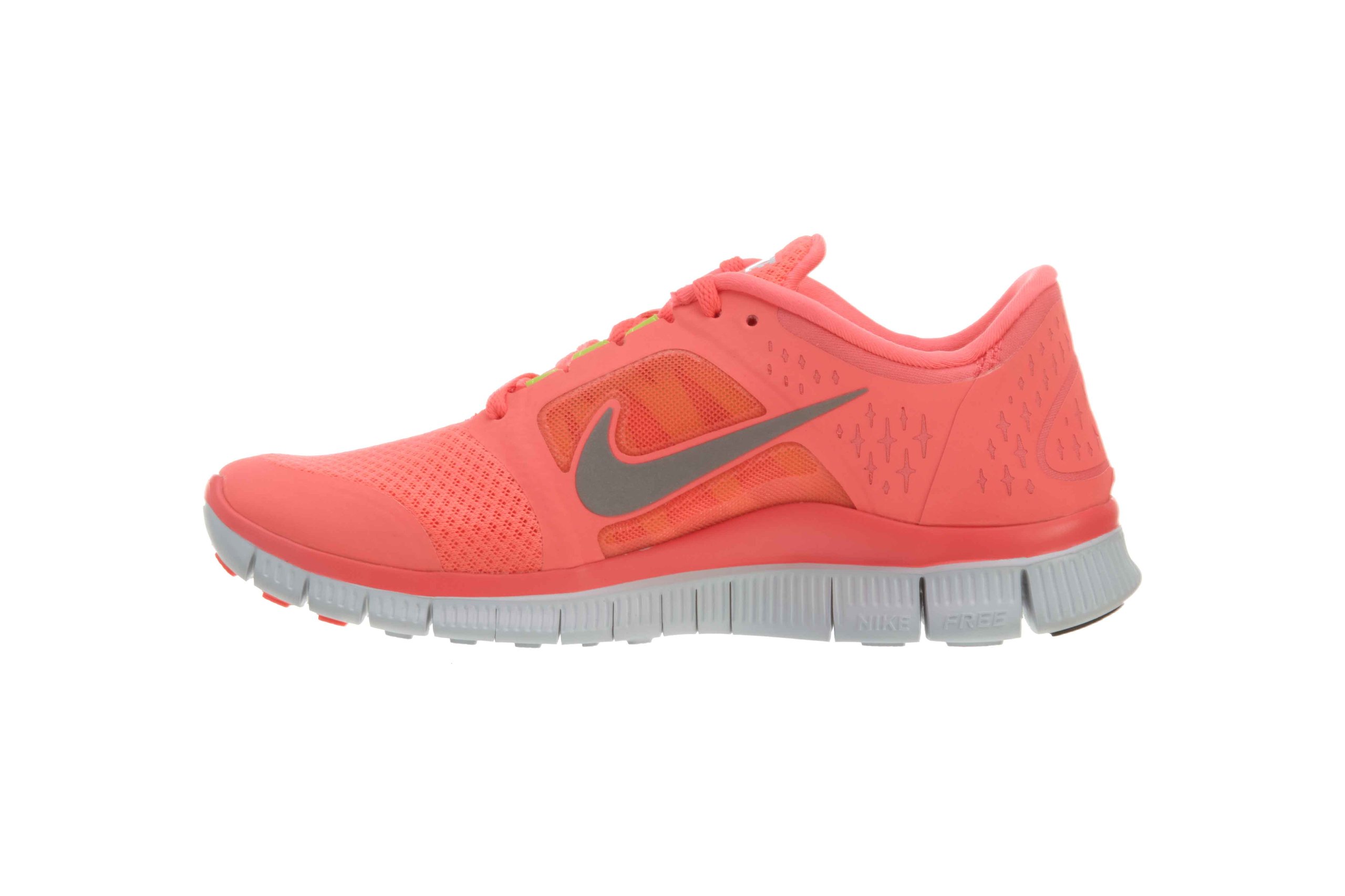 Nike WMNS Free Run 3 Hot Punch Pink Volt 2012 Womens Running Shoes 510643-600 [US Size 7]