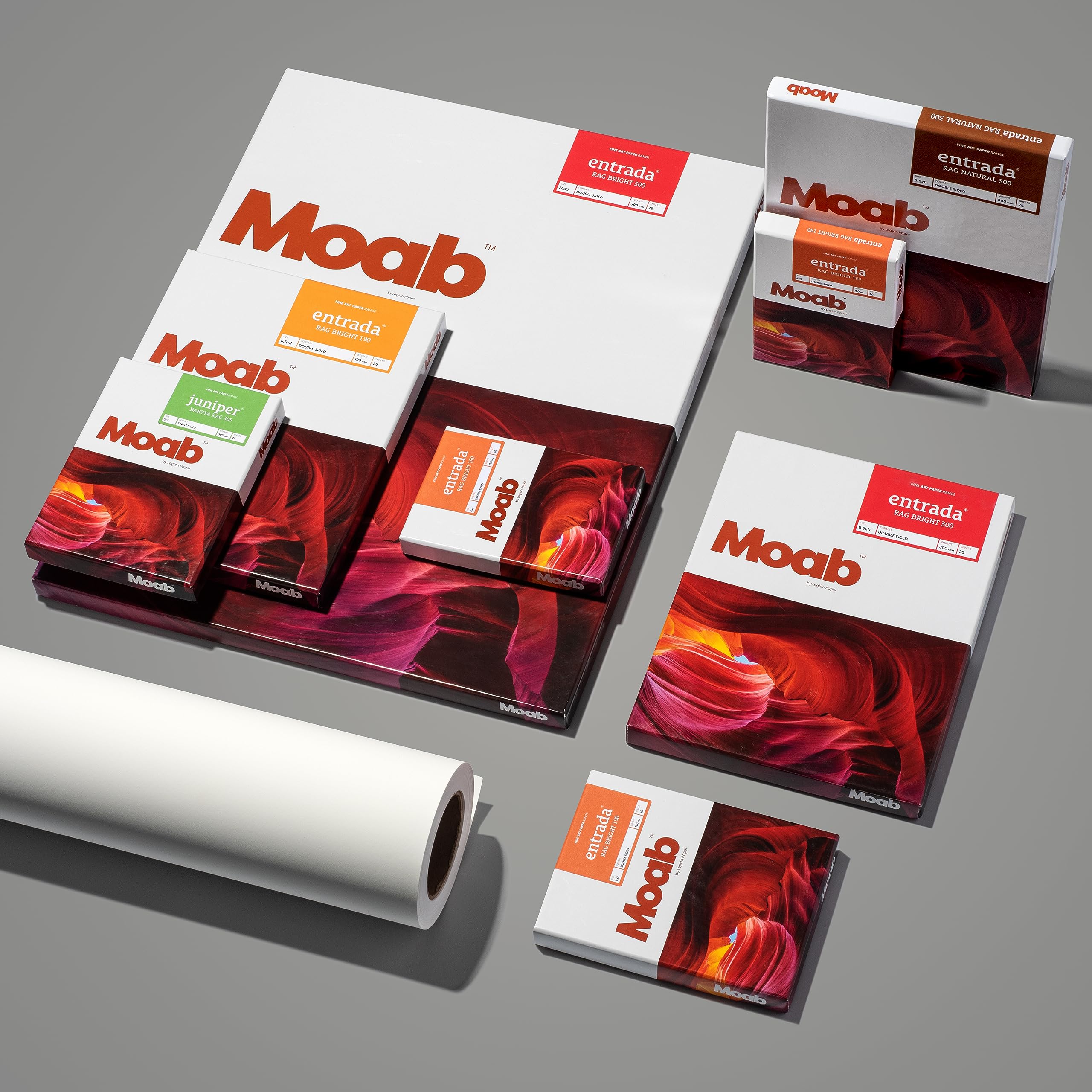 Moab Entrada Rag Bright 190, 100% Cotton Fine Art Archival Inkjet Paper, 2-Sided, Smooth (Hotpress) Bright White Matte, Medium Weight 190gsm, 4 x 6 Inches, 50 Sheets