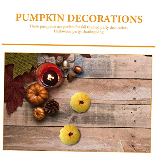 NOLITOY 12 Pcs Fabric Pumpkin Ornament Stackable Pumpkins Fall Decor Fall Pumpkin Pumpkins Lifelike Pumpkin Home Decorations Artificial Pumpkin Flannel Table Decoration Mini