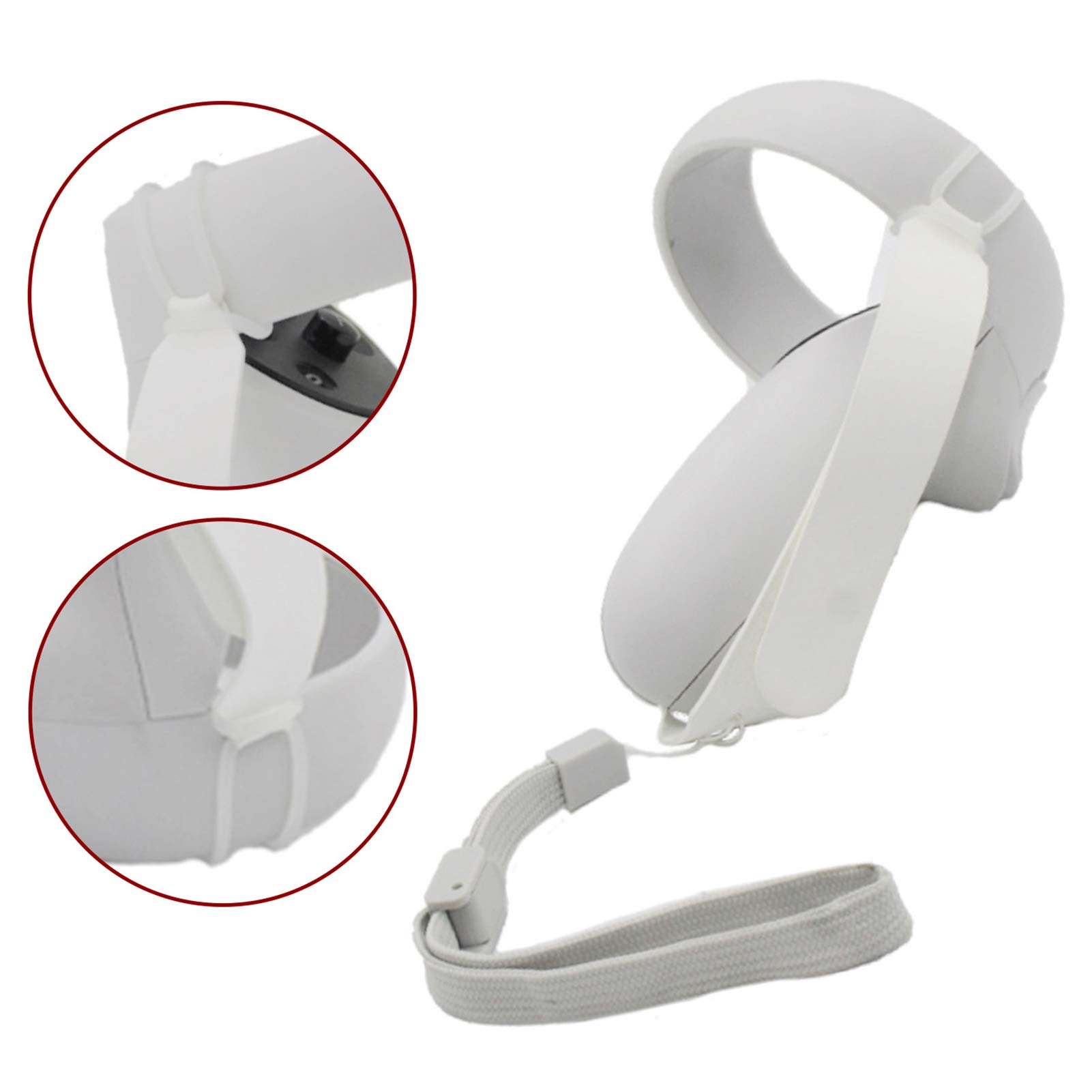 Shanrya VR Controller Wrist Lanyard for VR Controller Sweat Absorption Compact Size Stable Performance Convenient to Use for Quest 2 VR VR Controller