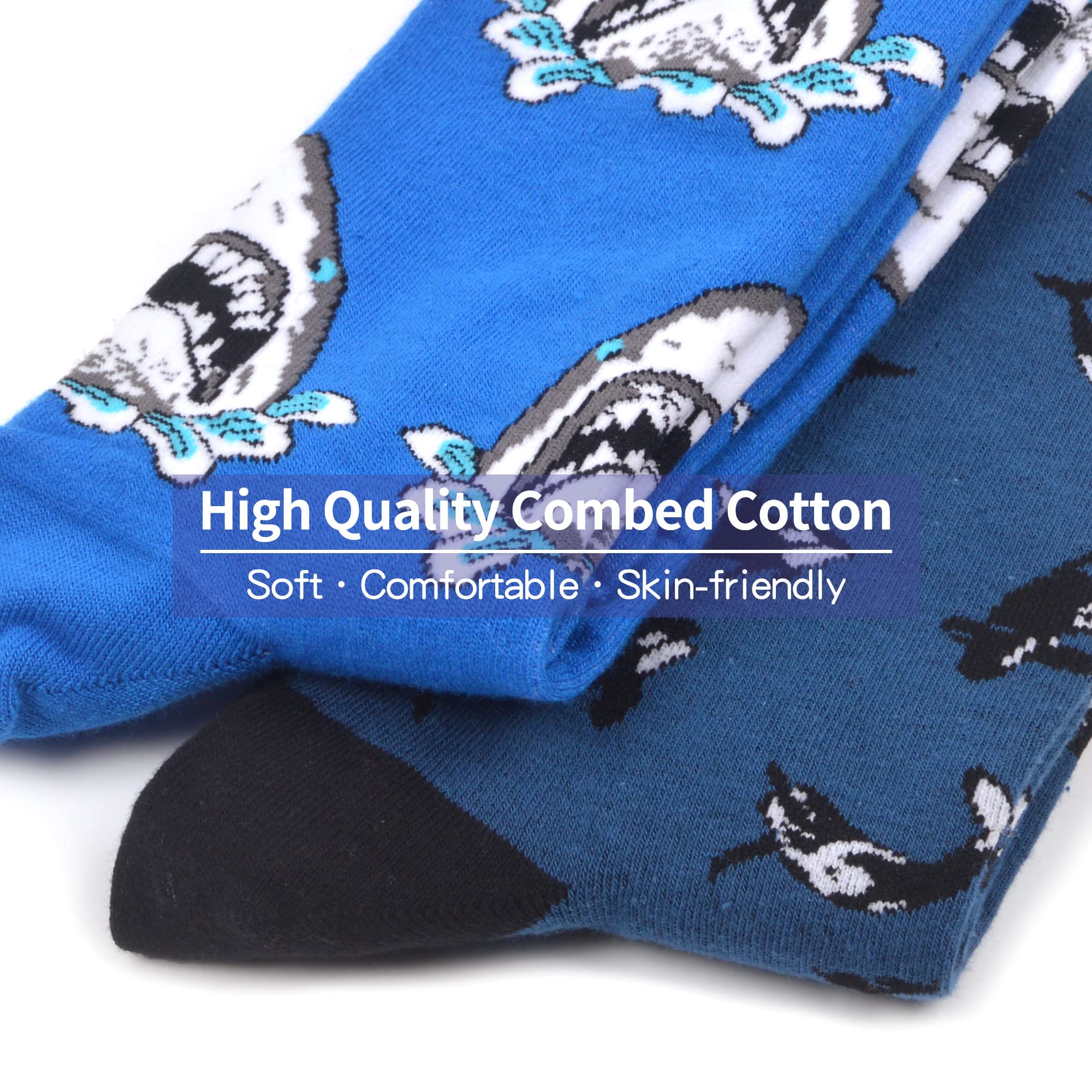 WeciBor Men's Half Cushion MultiColor Thick Athletic Crew Socks 10 Packs