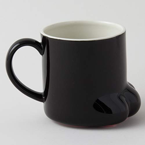 Sunart SAN2235-1 Cute Tableware, Paw in Cat, Black Cat Mug, 8.8 fl oz (250 cc), Black