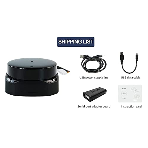 youyeetoo RPLIDAR S2L 360° DTOF Lidar Scanner with 18M Radius, 32K Sampling Rate, IP65 Protection and Up to 80K Lux Light Resistance for AGV, UAV and Robot Navigation Obstacle Avoidance