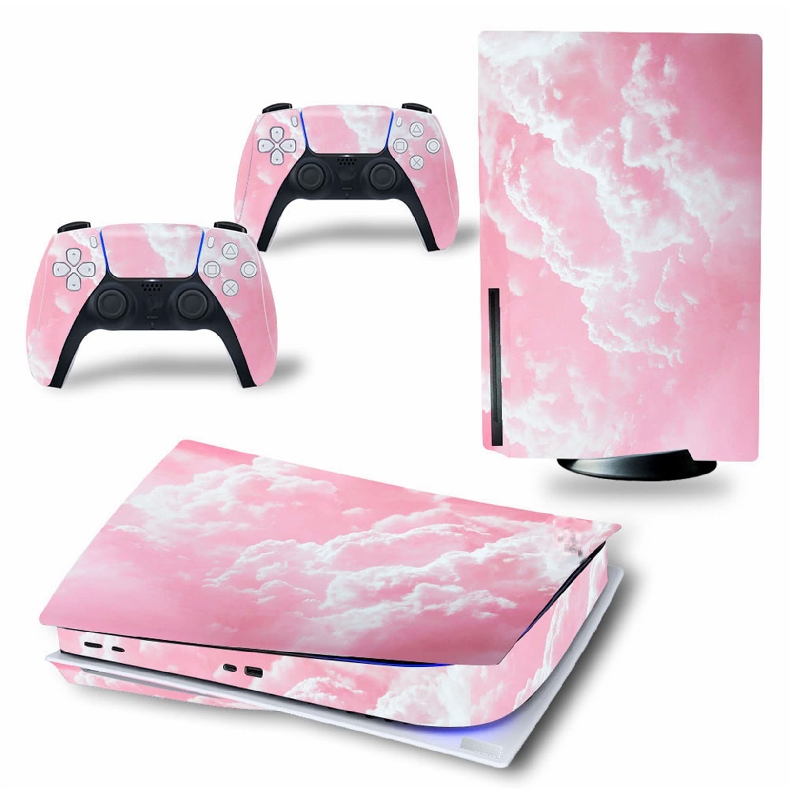 Top factory BUCEN for PS5 Skin Disc Edition & Digital Edition Console and Controller Vinyl Cover Skins Wraps Scratch Resistant, Compatible 70941 Anti Scratch (Size : Digital Edition)