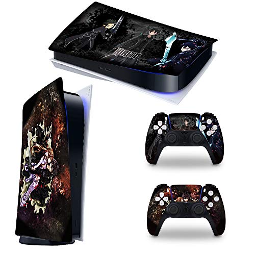 PlayStation 5 Skin Set – Asuna - HD Printing Vinyl Skin Cover Protective for PS5 Standard Edition Console and 2 PS5 Standard Edition Controller