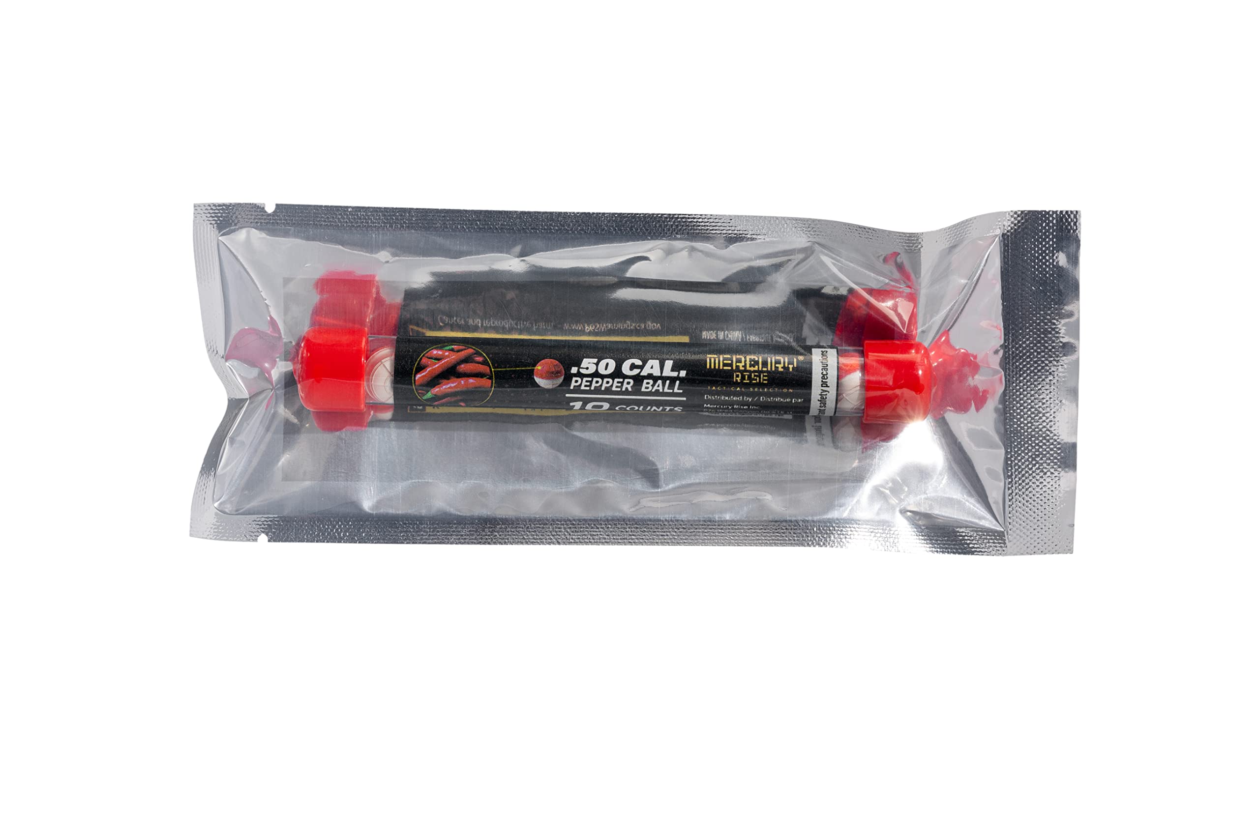 Mercury Rise Torpedo Revolver .50 Caliber Pistol (Black) and One Extra TR50 Pistol Cylinder and .50 Cal Pepper Balls (10 Count)