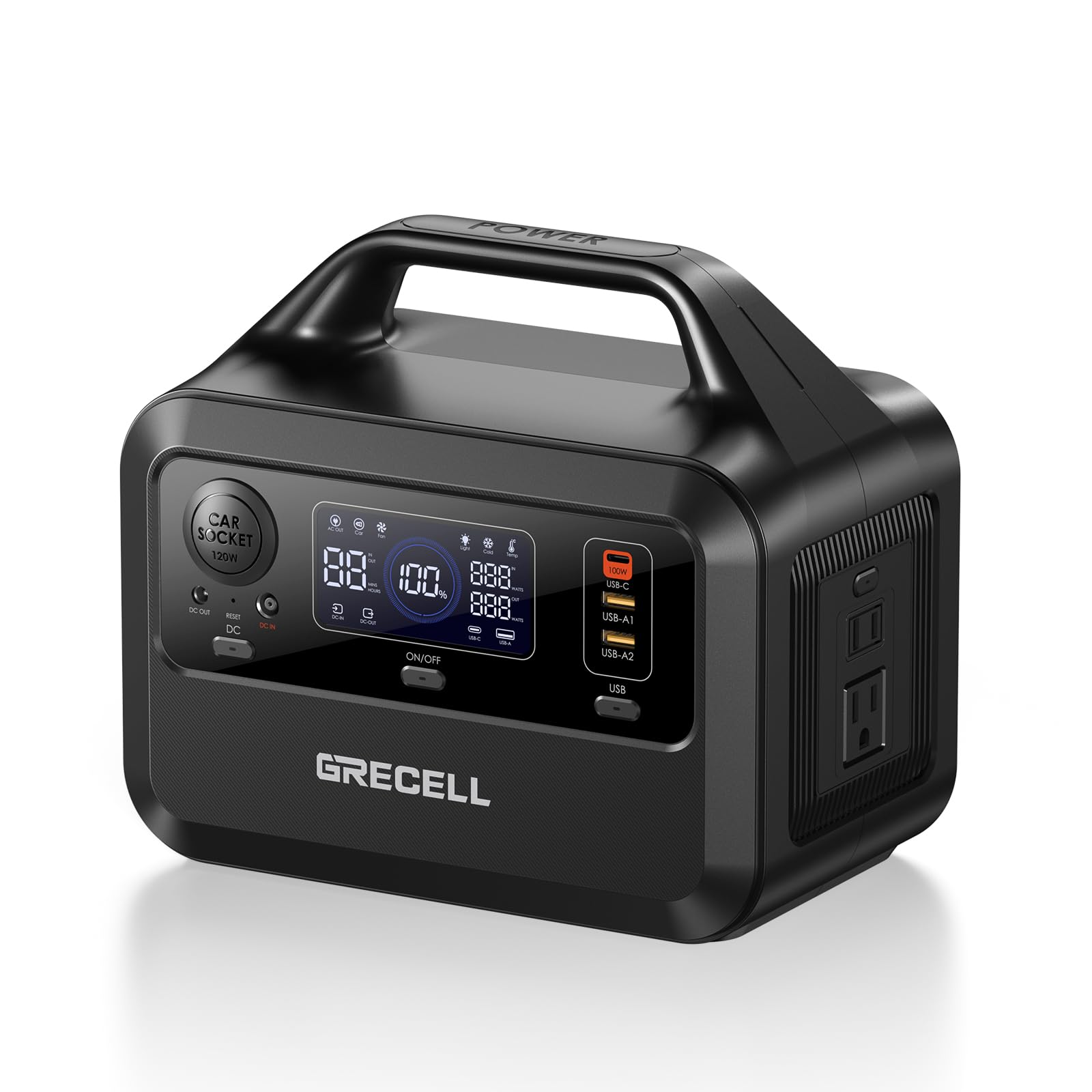Portable Power Station 300W, 230Wh LiFePO4 Battery Backup 1.5 Hour Fast Charging, With 100W USB-C PD Output, Solar Generator for Home Outage Camping