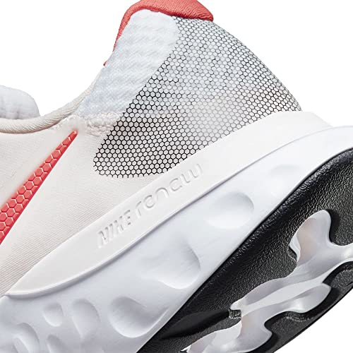 Nike Women's Stroke Running Shoe, White/Magic Ember, 8 M US