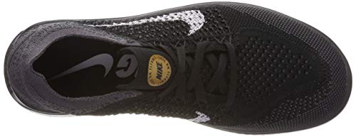 Nike Women's WMNS Free RN Flyknit 2018, Black/VAST, Black, Size 8.5
