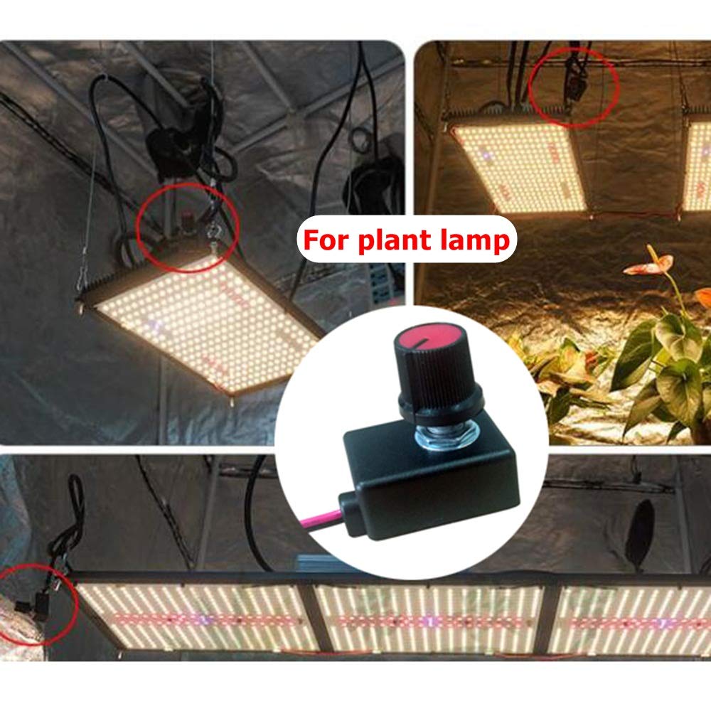 Quentacy DC 0/1-10V LED Dimmer Knob Controller Rotary Mini Switch PWM Dimming for Dimmable Interior Lighting Spotlight Grow Lamp LED Driver