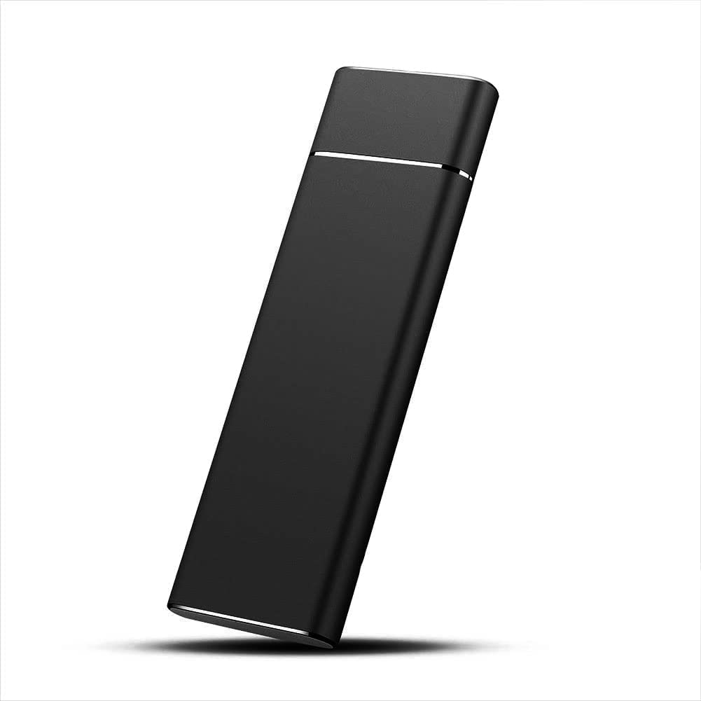 YASHAN Portable External Solid State Drive 2TB Super Speed USB 3.1 /Type-C for Mac, PC, Laptop 2022 Upgrade (2TB, Black)