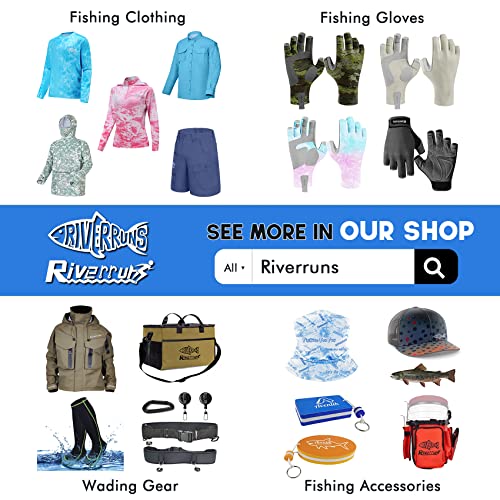 Riverruns 9 Pockets Performance Fishing Shorts, Water-Repellant Cargo Short, Breathable UPF 50+ Hiking Shorts Khaki
