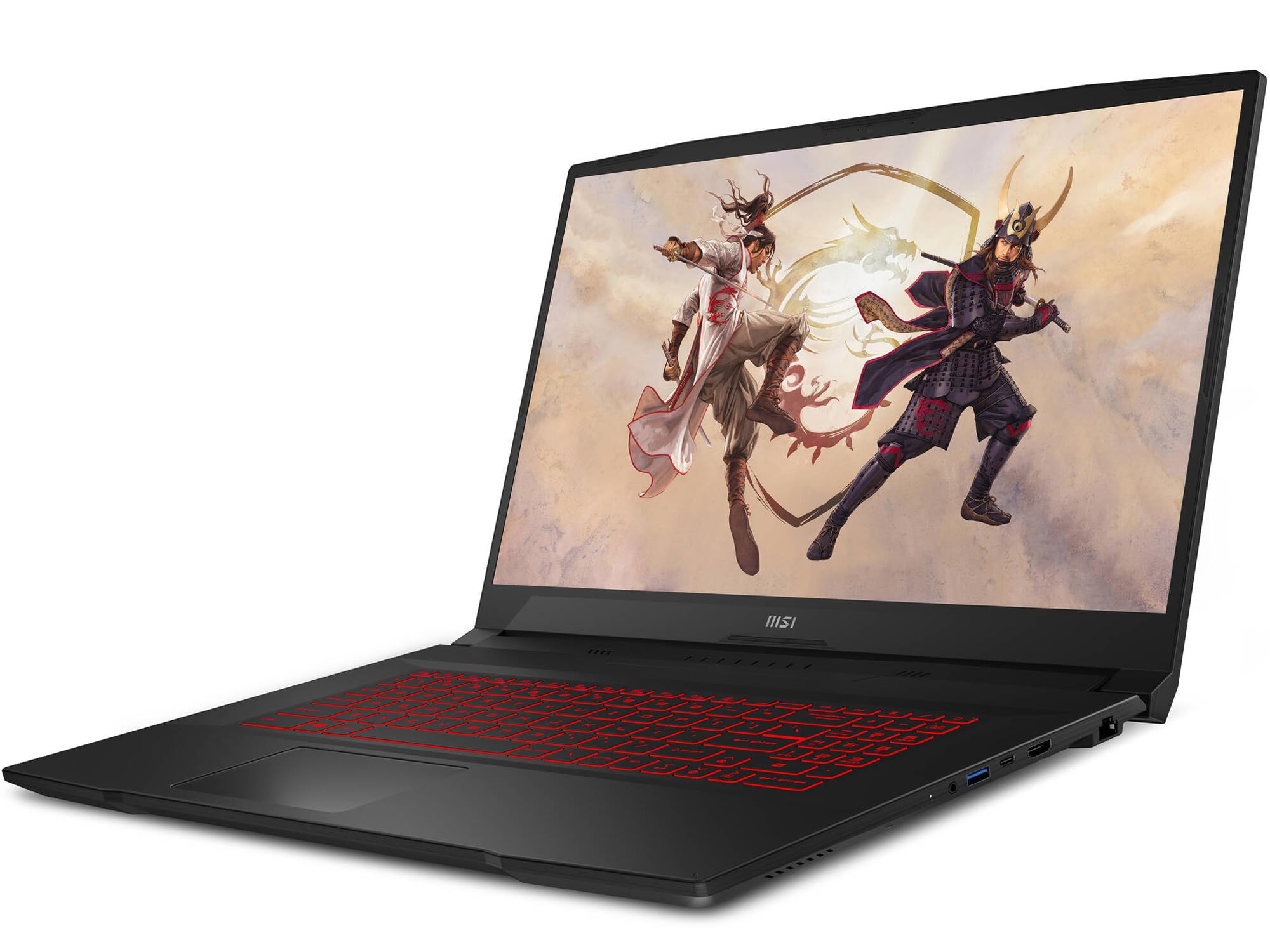 MSI Katana GF76 Gaming & Entertainment Laptop (Intel i7-11800H 8-Core, 16GB RAM, 4TB PCIe SSD, GeForce RTX 3050 Ti, 17.3" 144 Hz Win 10 Pro) with MS 365 Personal, Dockztorm Hub