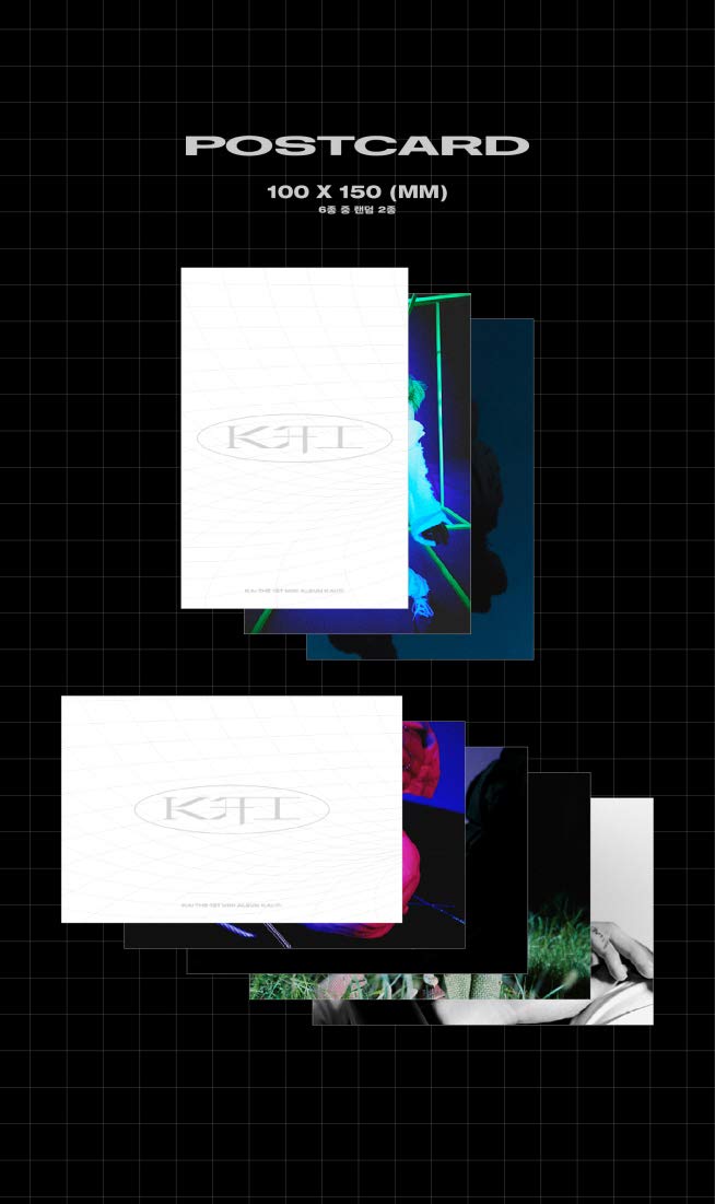 SM Ent. Kai EXO - (开) FLIP Book Ver. (1st Mini Album) Album+Extra Photocards Set, Gold, SMK1207