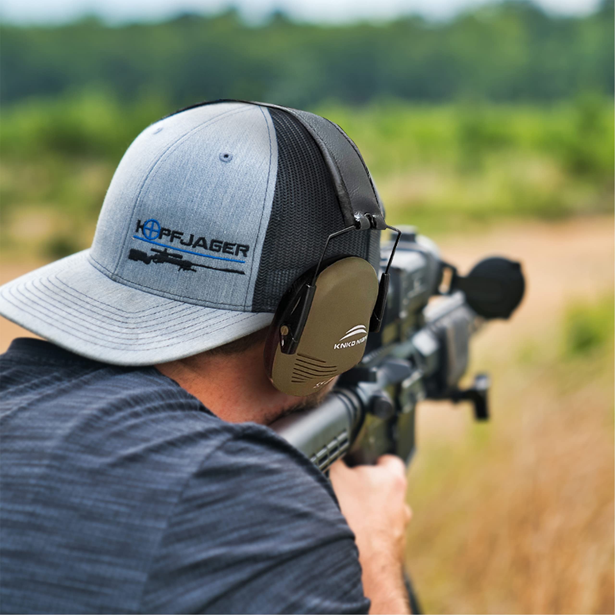 Shooting Ear Protection Muffs,Earmuffs Hearing Protection for Gun Range,Foldable Slim Electronic Noise Cancelling Headphones for Hunting Shooting,Hearing Protector Equipment for Shooting Training