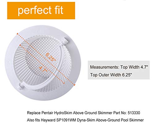 Wadoy Above Ground Pool Skimmer Basket, π ππππ€π¬ Pool Filter Baskets Replacement Compatible with Hayward SP1091WM, Compatible with Pentair HydroSkim 513330