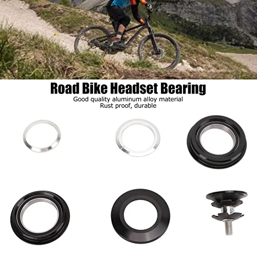 Road Bike Headset Bearing, External Headset Bearing Bowl Group Labor Saving 44‑49.7mm Waterproof for Bicycle