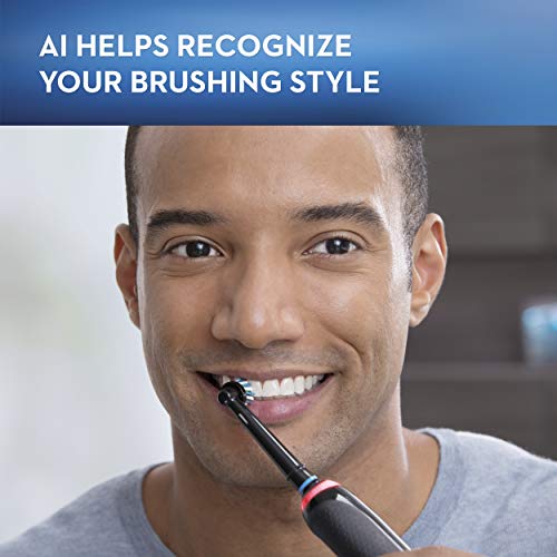 Oral-B GENIUS X Electric Toothbrush with 3 Oral-B Replacement Brush Heads and Toothbrush Case, Black