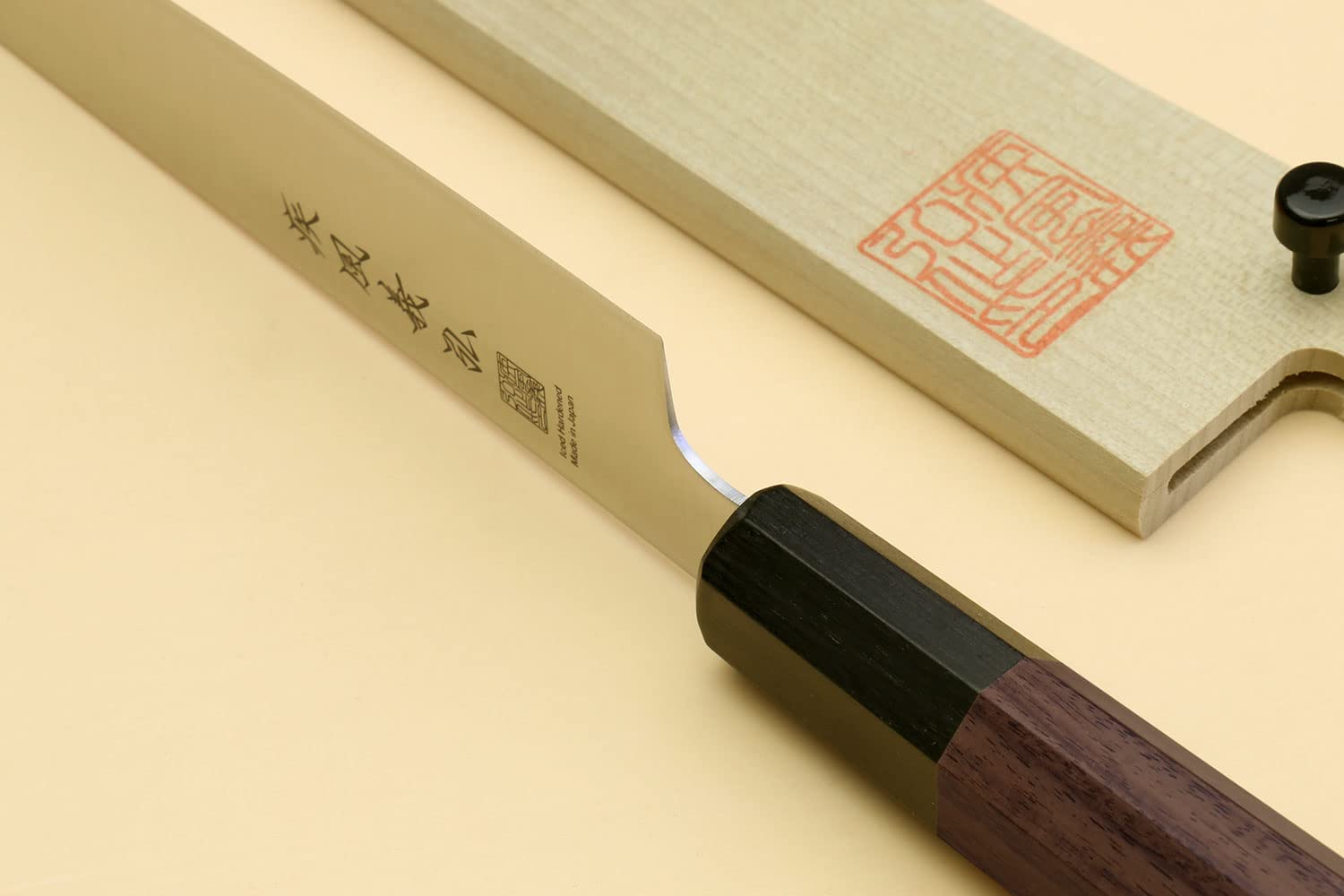 Yoshihiro Inox Stain-resistant Aus-8 Steel Ice Hardened Petty Utility knife Shitan Handle 6" (150mm)