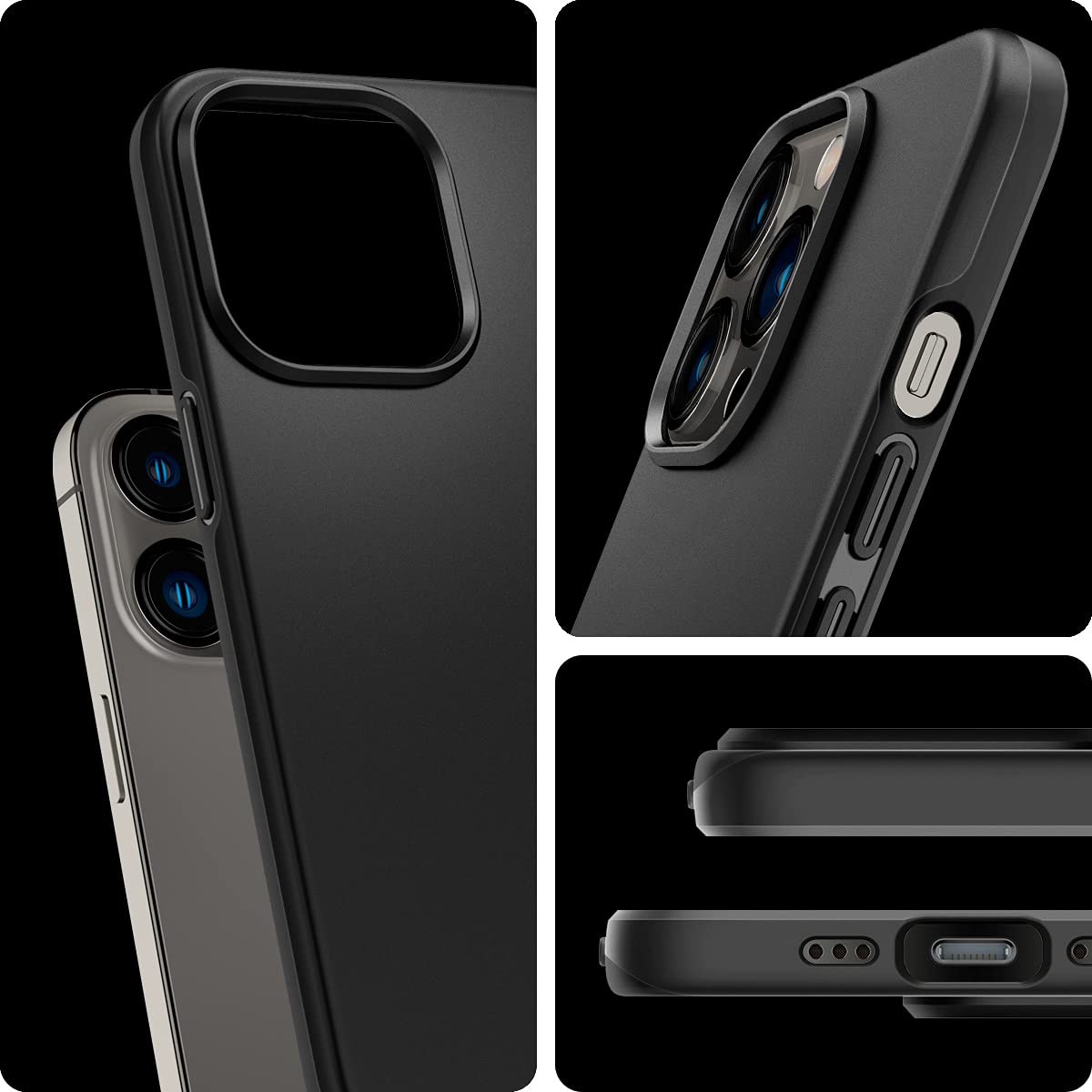 Spigen Thin Fit Designed for iPhone 13 Pro Max Case (2021) - Black