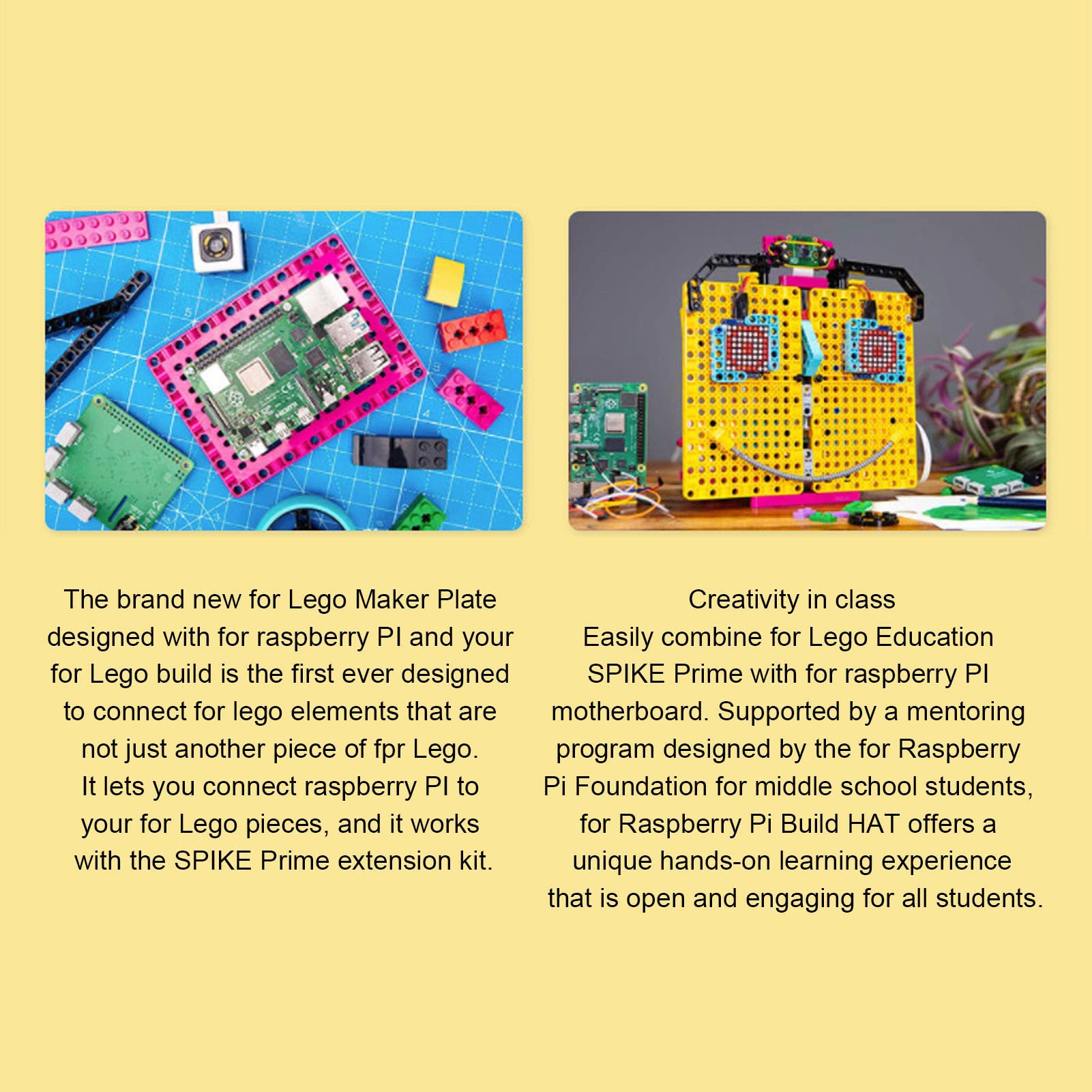 Zyyini for Raspberry Pi Build HAT, RP2040 Microcontroller Chip for Raspberry Pi, for RasPi Build Hat with a 40 PIN GPIO Header