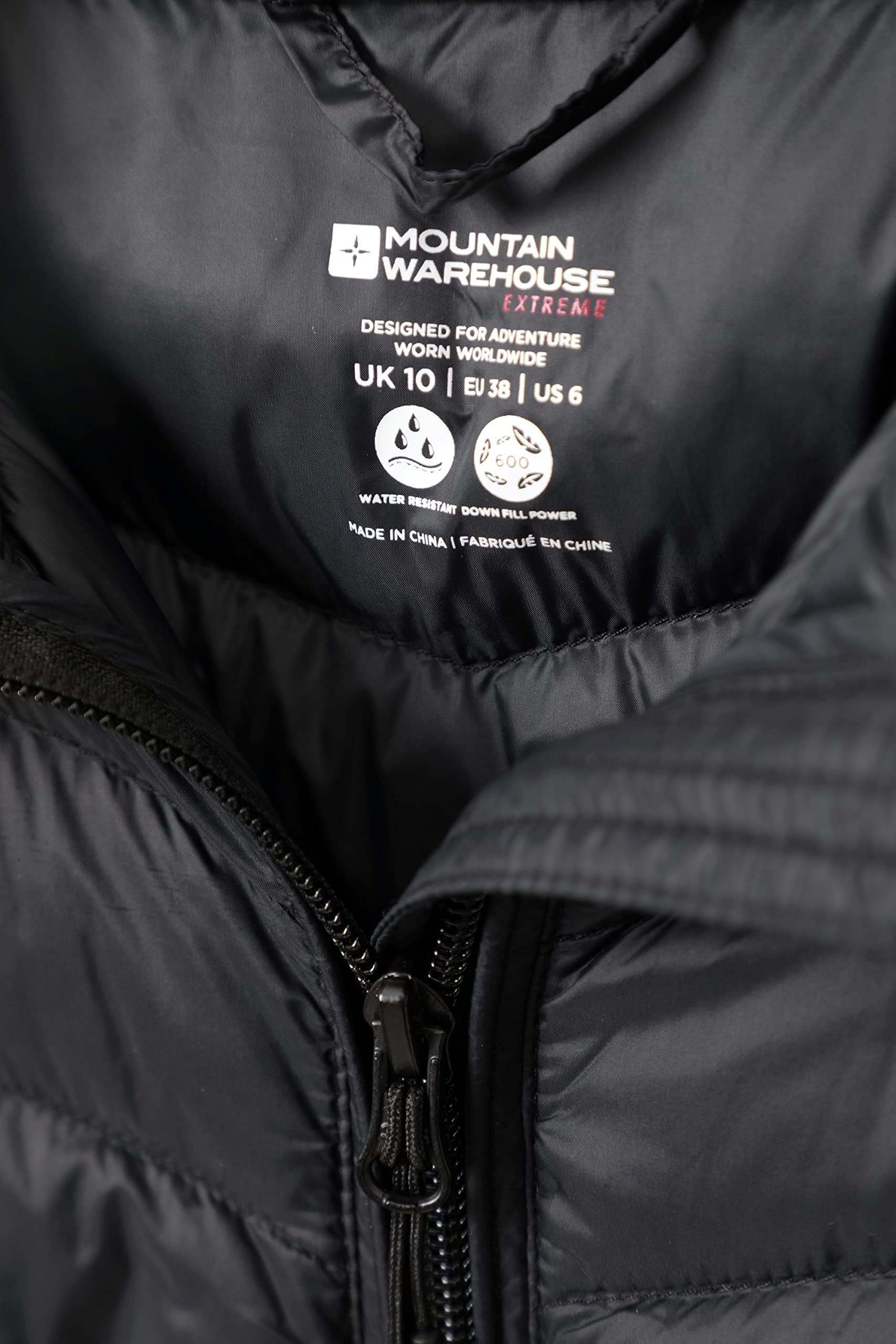 Mountain Warehouse Featherweight Down Womens Jacket - Rain Coat Black 12
