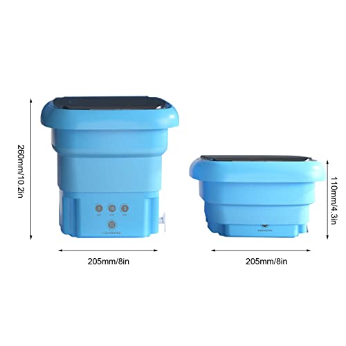 Mini Washing Machine, Portable Washing Machine, Mini Washing Machine with Exclusive Drain Basket Design, Touch Screen Washer and Dryer with Waterproof Suitable for Apartment, Laundry, Camping, Travel