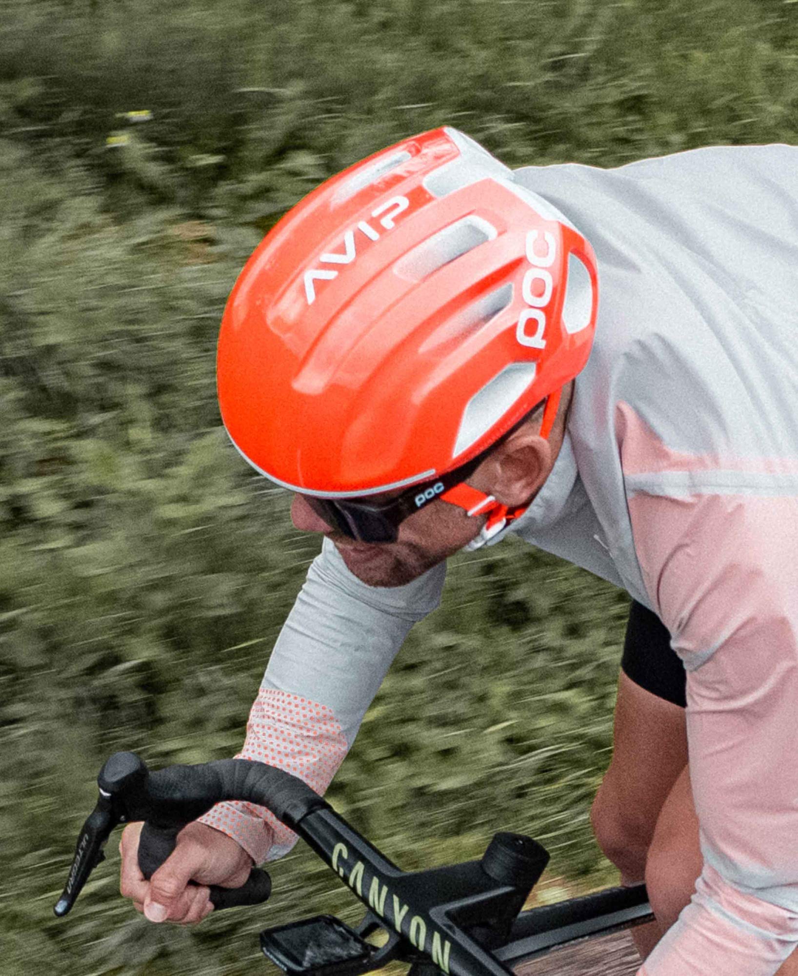 POC, Ventral Tempus Spin Bike Helmet Fluorescent Orange, MED