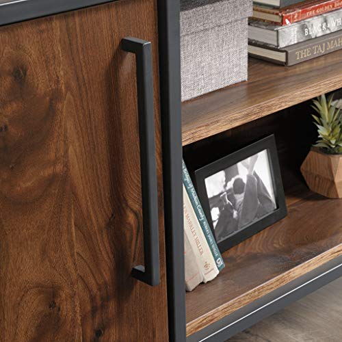 Sauder Nova Loft TV Stand with Storage, L: 44.72" x W: 17.32" x H: 29.53", Grand Walnut Finish