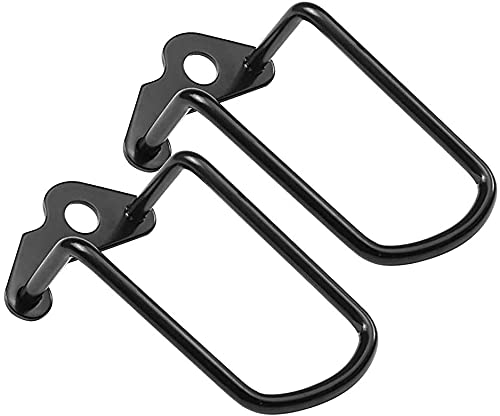 Set of 2 Rear Derailleur Protectors Bicycle Rear Derailleur Protection Bar Iron Protective Films for Bicycle Mountain Bikes Road Bikes Folding Bikes Black