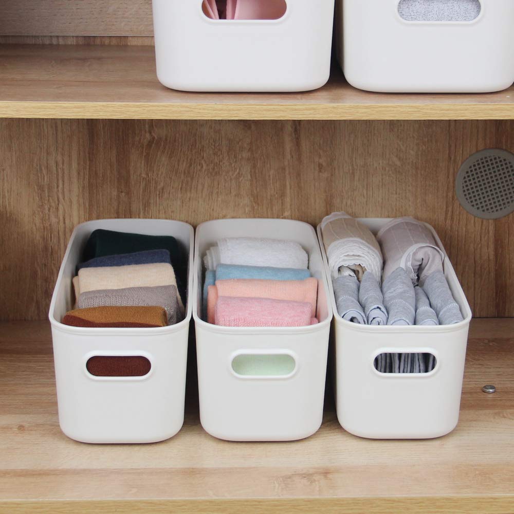 Poeland Drawer Organizer Tray Mini Plastic Storage Baskets Box for Home and Office