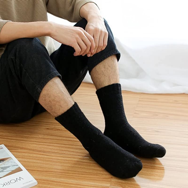 Socks -Thick Wool Socks Men Warm Winter Cashmere Cotton Long Socks Snow Boots Floor Thicken Thermal Sock 5 Styles