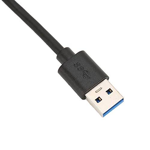 USB3.0 Hub, Portable USB3.0 Splitter High Speed Transmission Wide Compatibility Plug and Play for Keyboard for Mouse  for Mobile Hard Disk(Black)