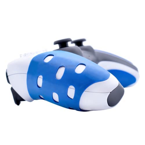 Setex Gecko Grip, PS5 Controller Grip, Anti-Slip Microstructured Grips, (1 Set for Playstation 5) 1mm Blue, Grips Only