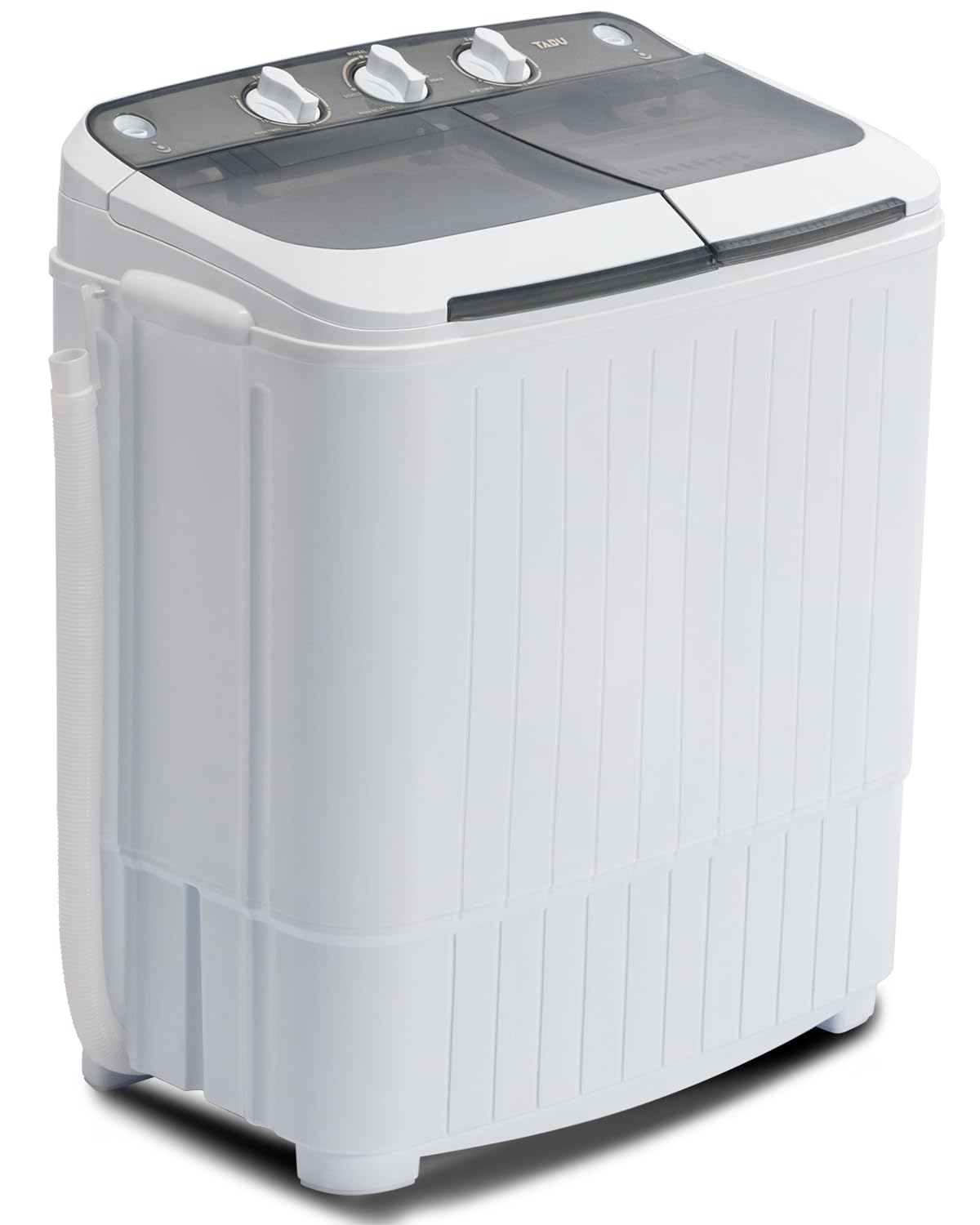 Portable Washing Machine, 2 in 1 Washer Machine, Twin Tub Washing and Spining Combo Machine, 17.6LBS Portable Washer for Apartment, Dorms, RVs, Camping and More (Grey)